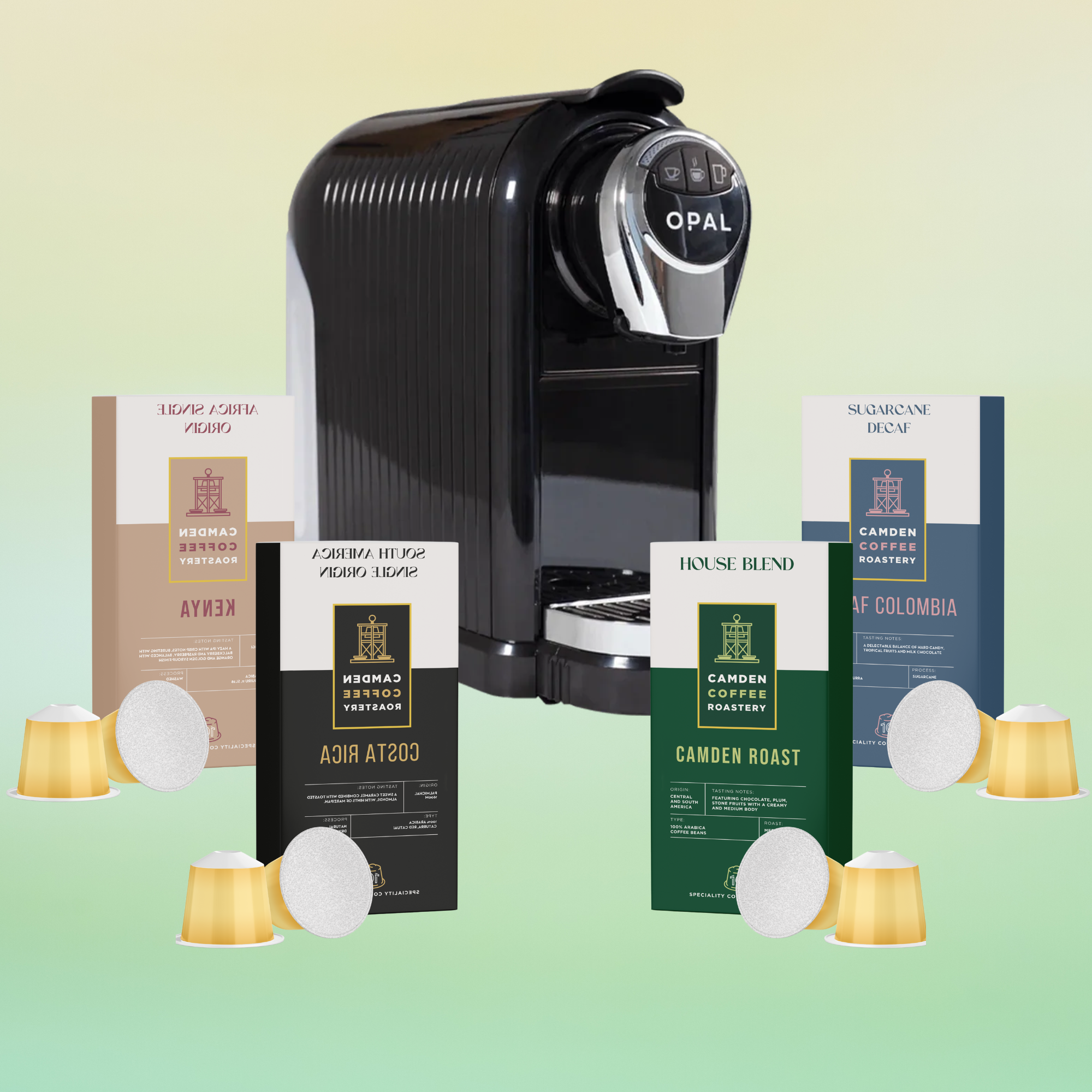 Opal One Coffee Capsule Machine Bundle – Specialty Coffee Machine + 4 ...